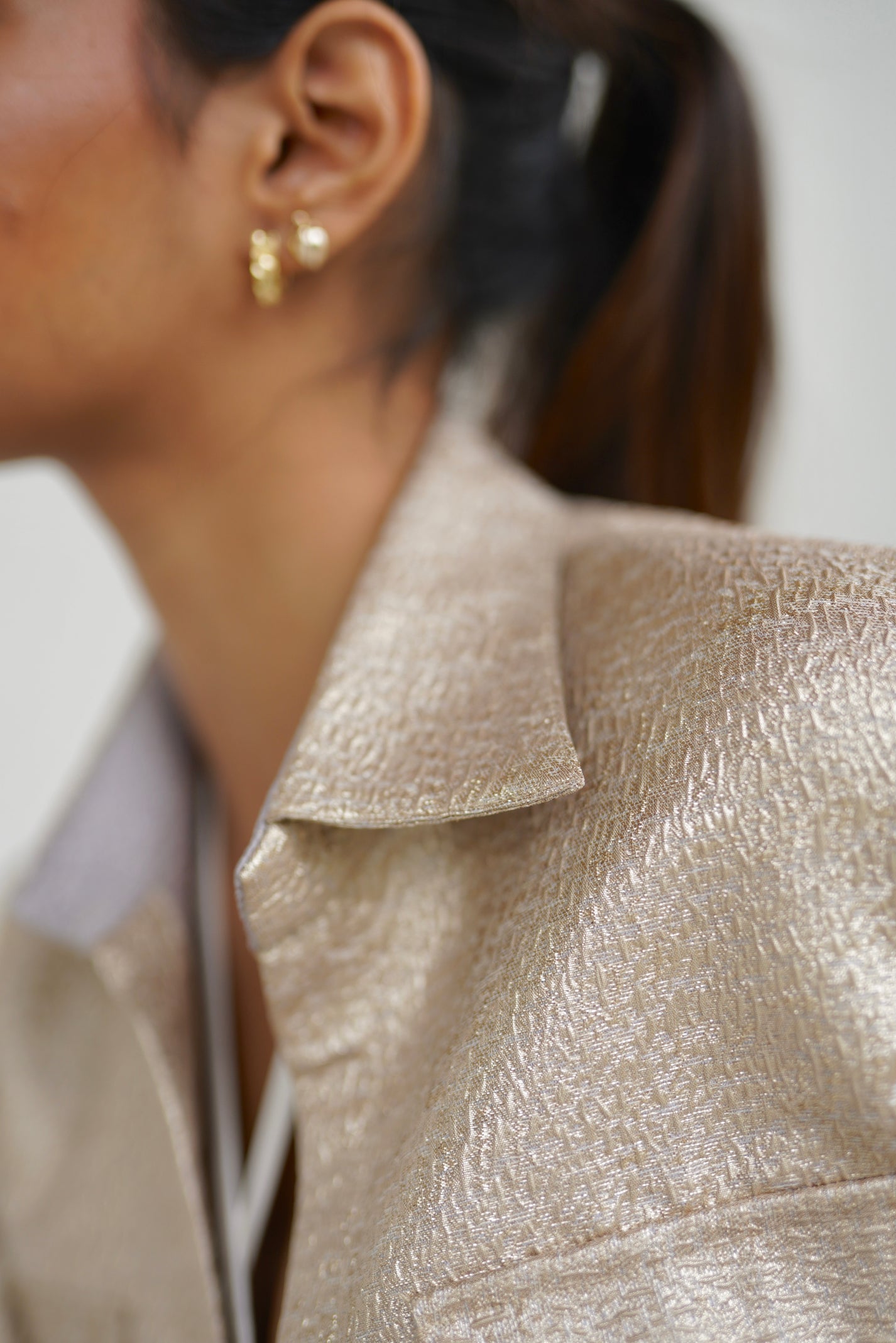 Gold Cropped Jacket – weartag.in